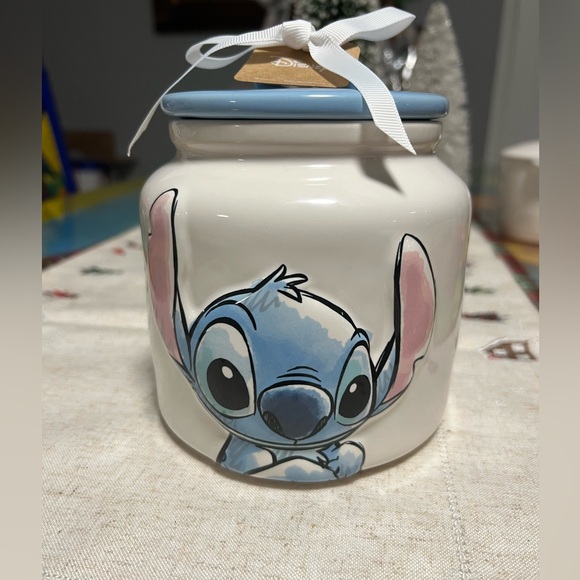 Rae Dunn | Kitchen | Rae Dunn X Disney Stitch Canister Food Storage ...
